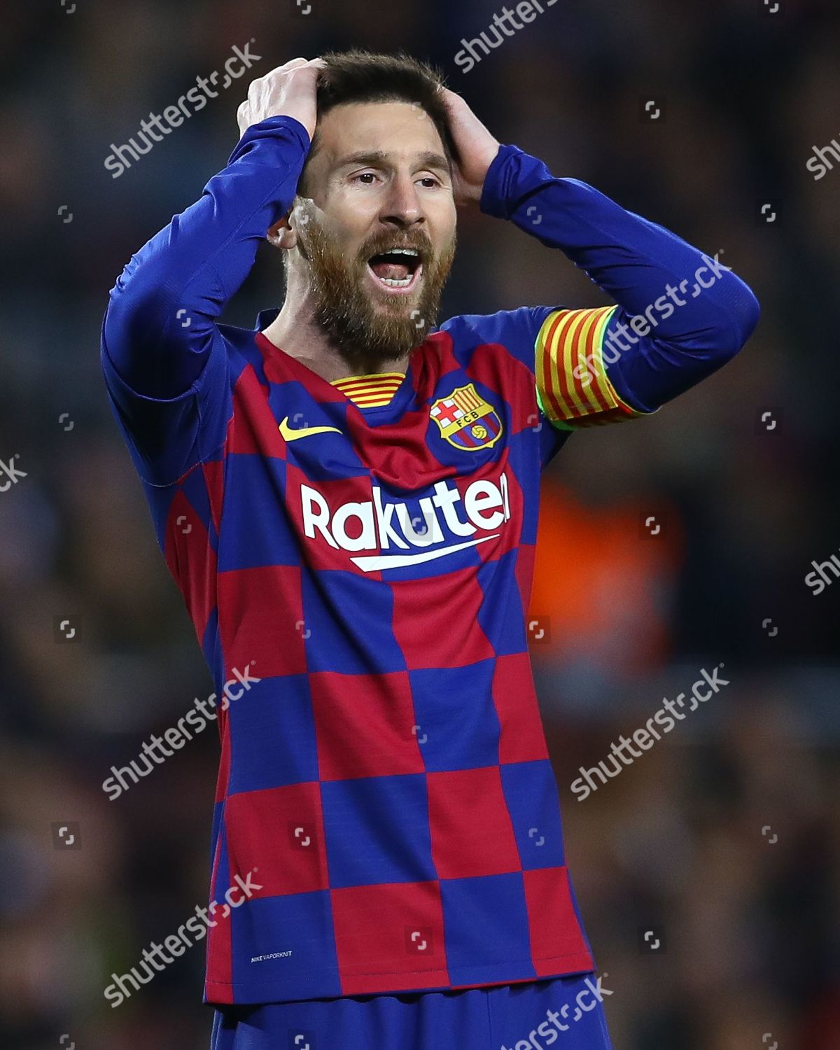 Lionel Messi Barcelona Shows Look Frustration Editorial Stock Photo ...