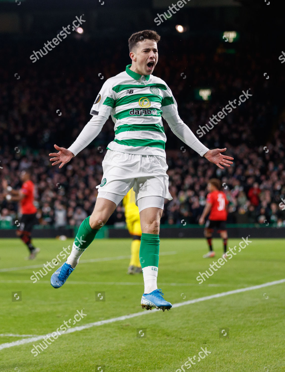 Mikey Johnston Celtic Celebrates Scoring Give Editorial Stock Photo ...