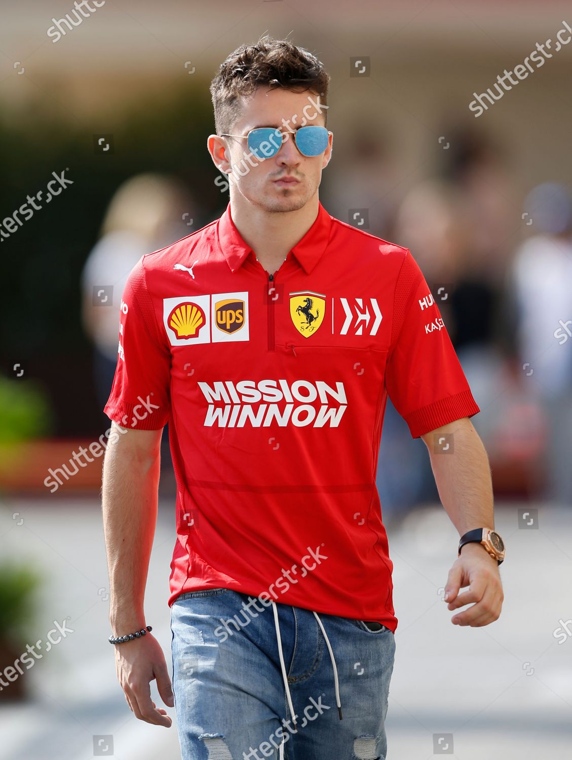 Monacos Formula One Driver Charles Leclerc Editorial Stock Photo ...