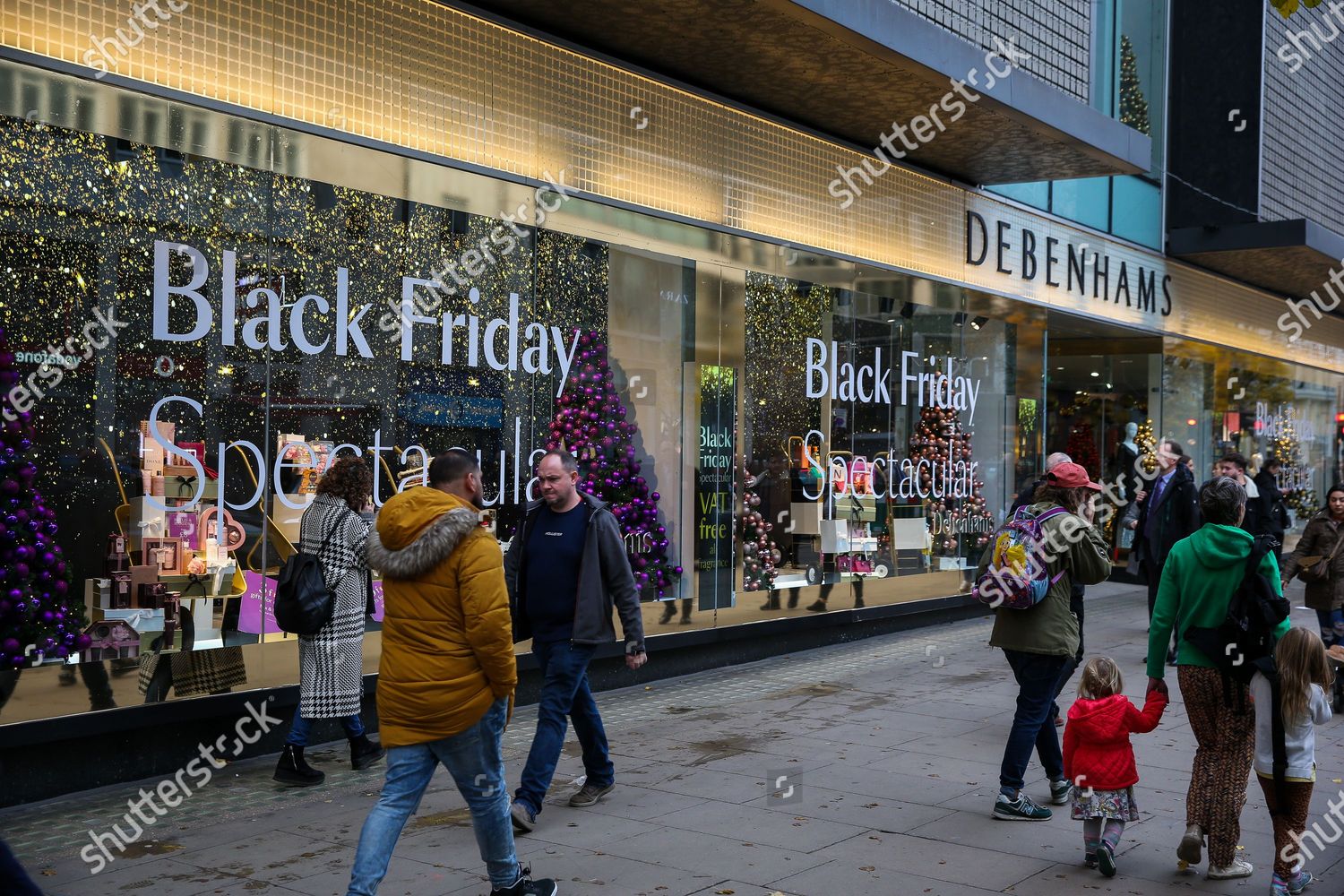 High Street Stores On Oxford Street Editorial Stock Photo - Stock Image ...