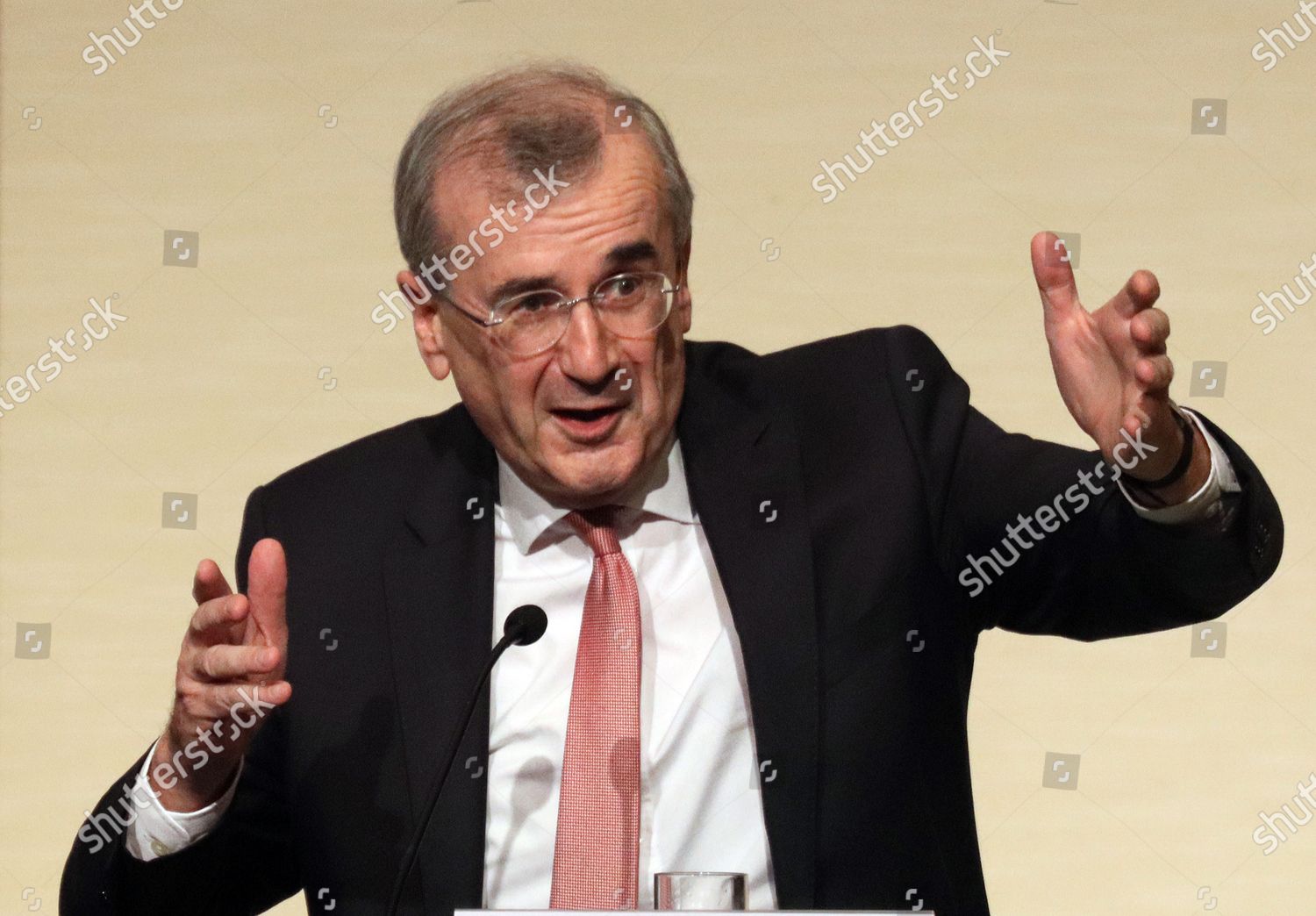 Bank France Governor Francois Villeroy De Editorial Stock Photo - Stock ...