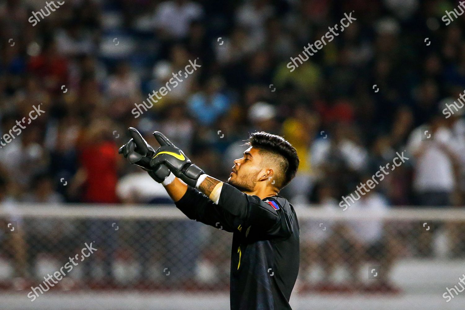 Philippines Goalkeeper Anthony Pinthus Reacts During Editorial Stock ...