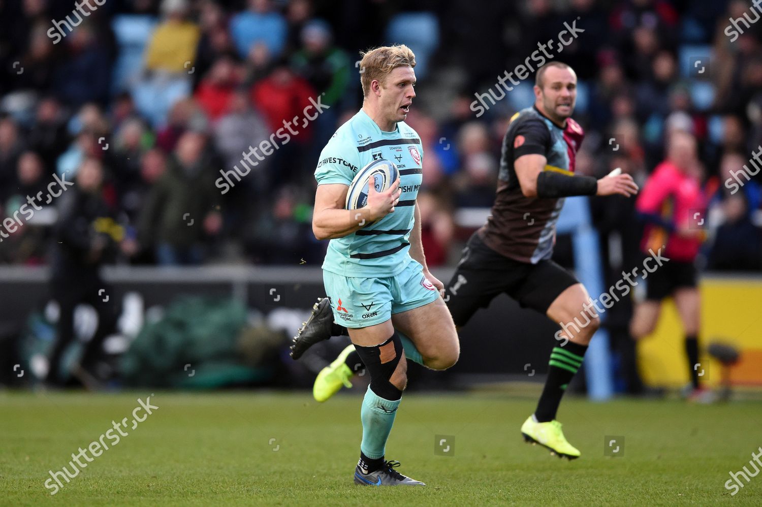 Ollie Thorley Gloucester Rugby Runs Try Editorial Stock Photo - Stock ...