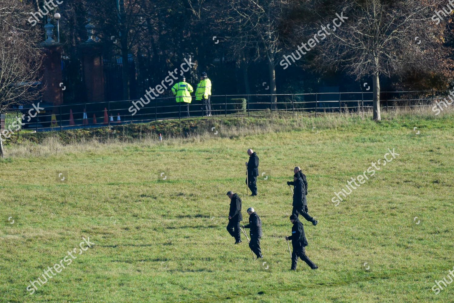 Police Search Team Conducts Review Grounds Editorial Stock Photo ...