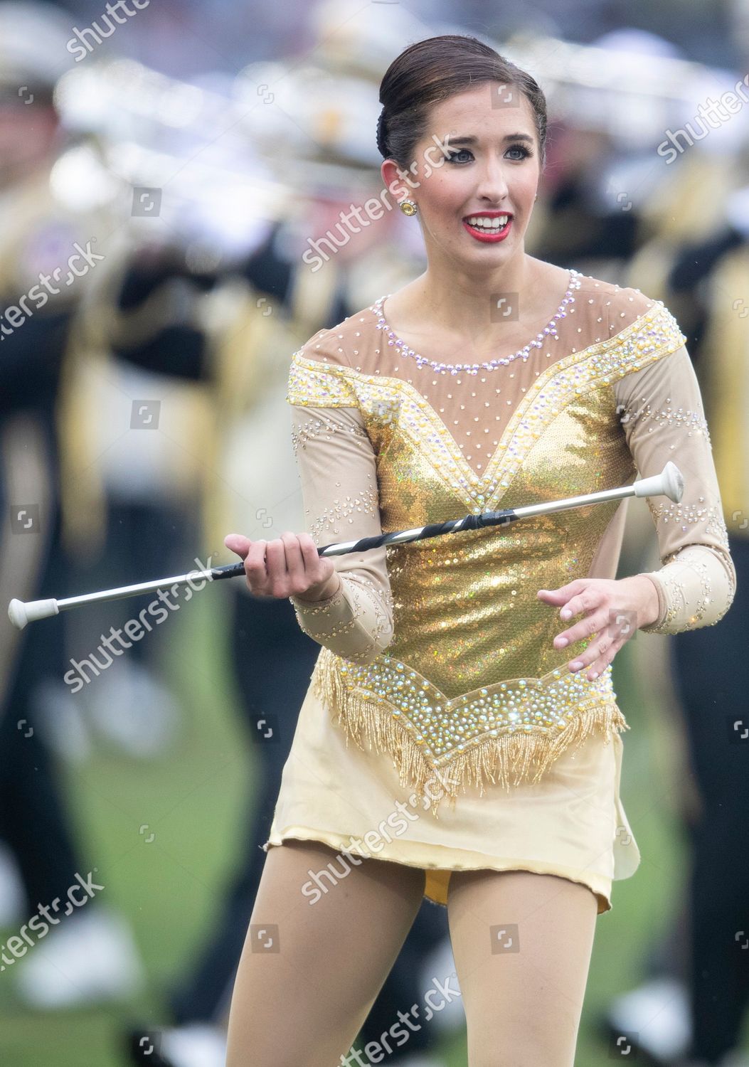 Purdue Golden Girl Performs During Halftime Editorial Stock Photo ...