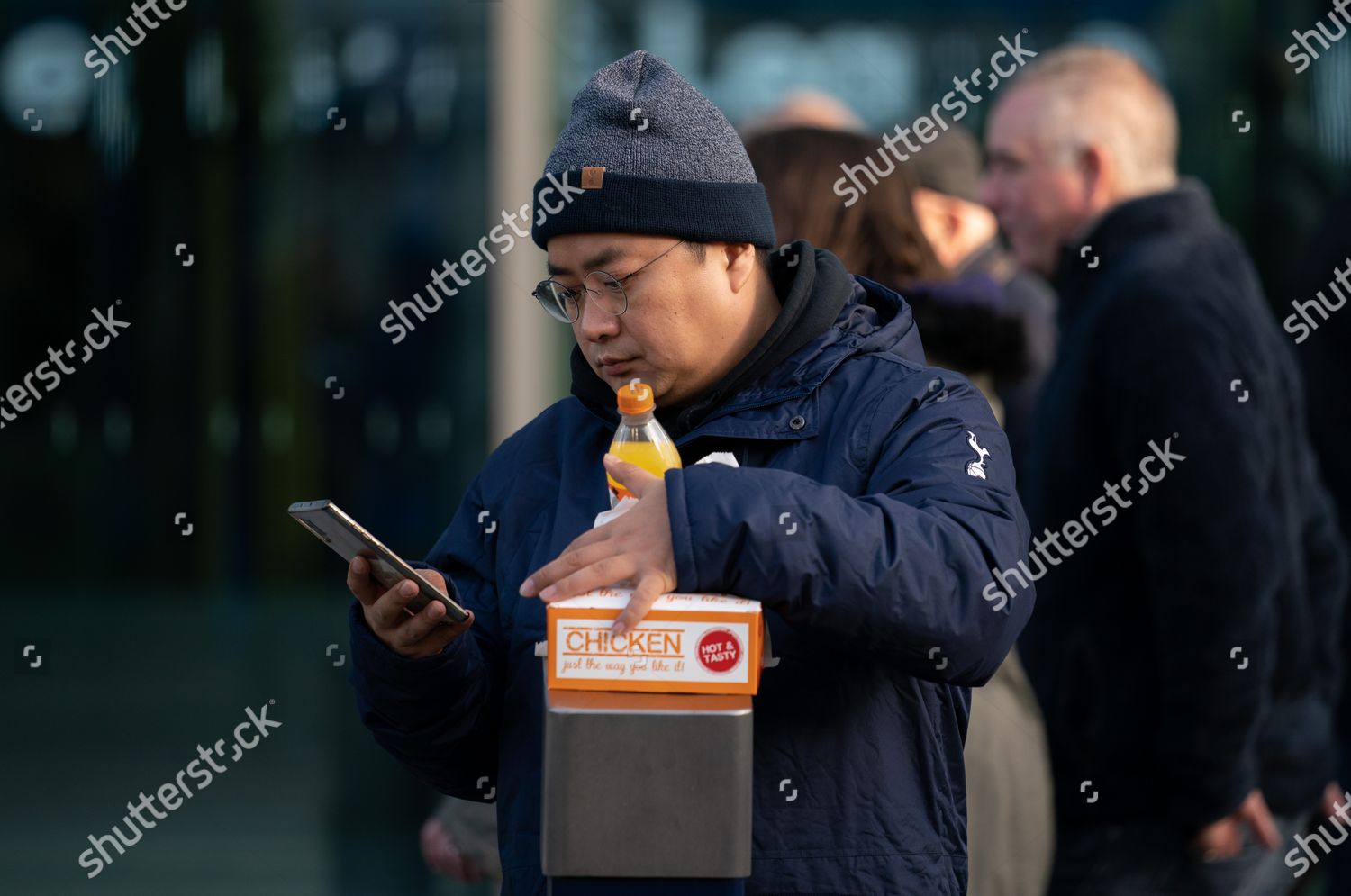 Tottenham Hotspur Fan Holds His Chicken Editorial Stock Photo - Stock ...