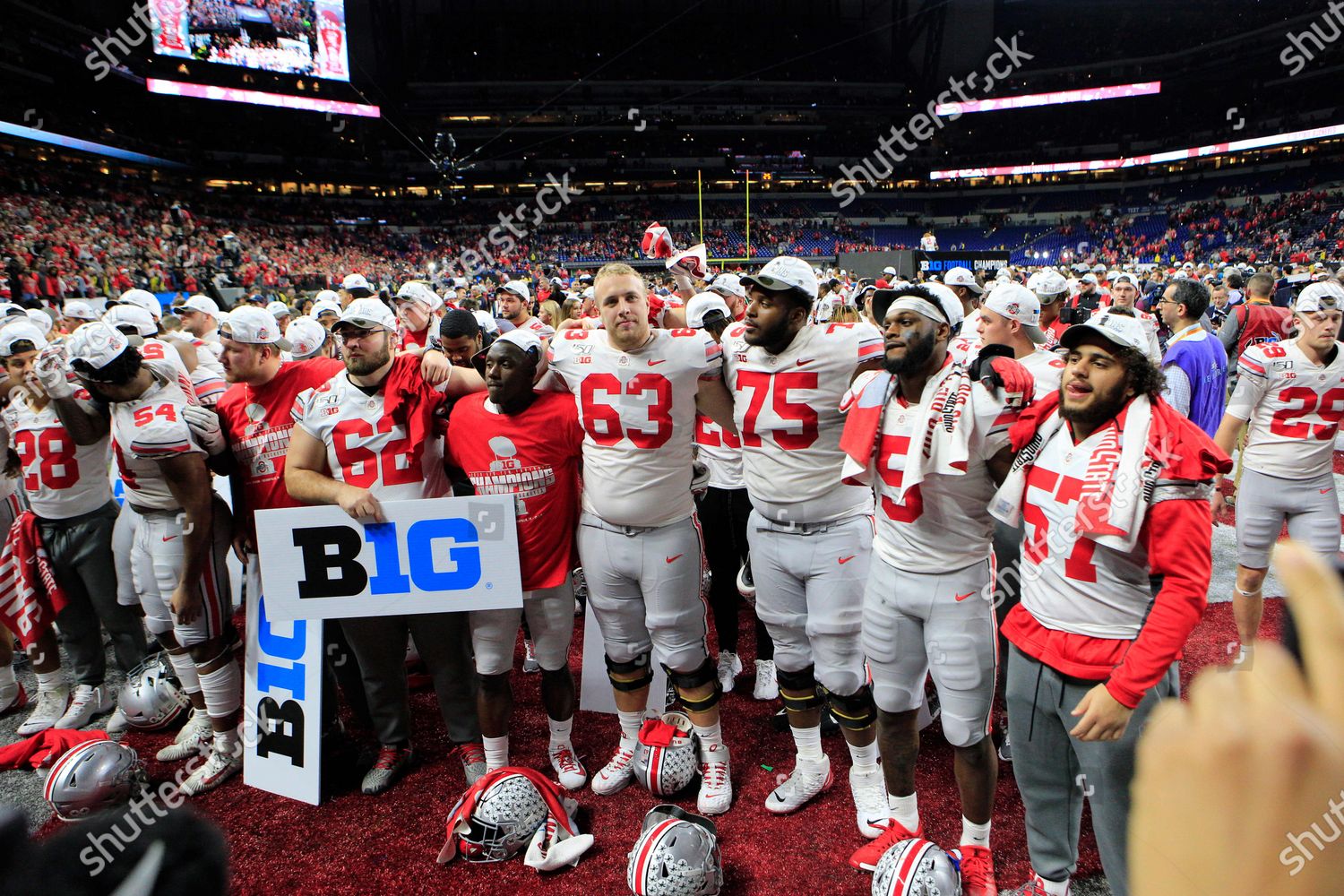 Ohio State Buckeyes Players Sing Ncaa Editorial Stock Photo - Stock ...