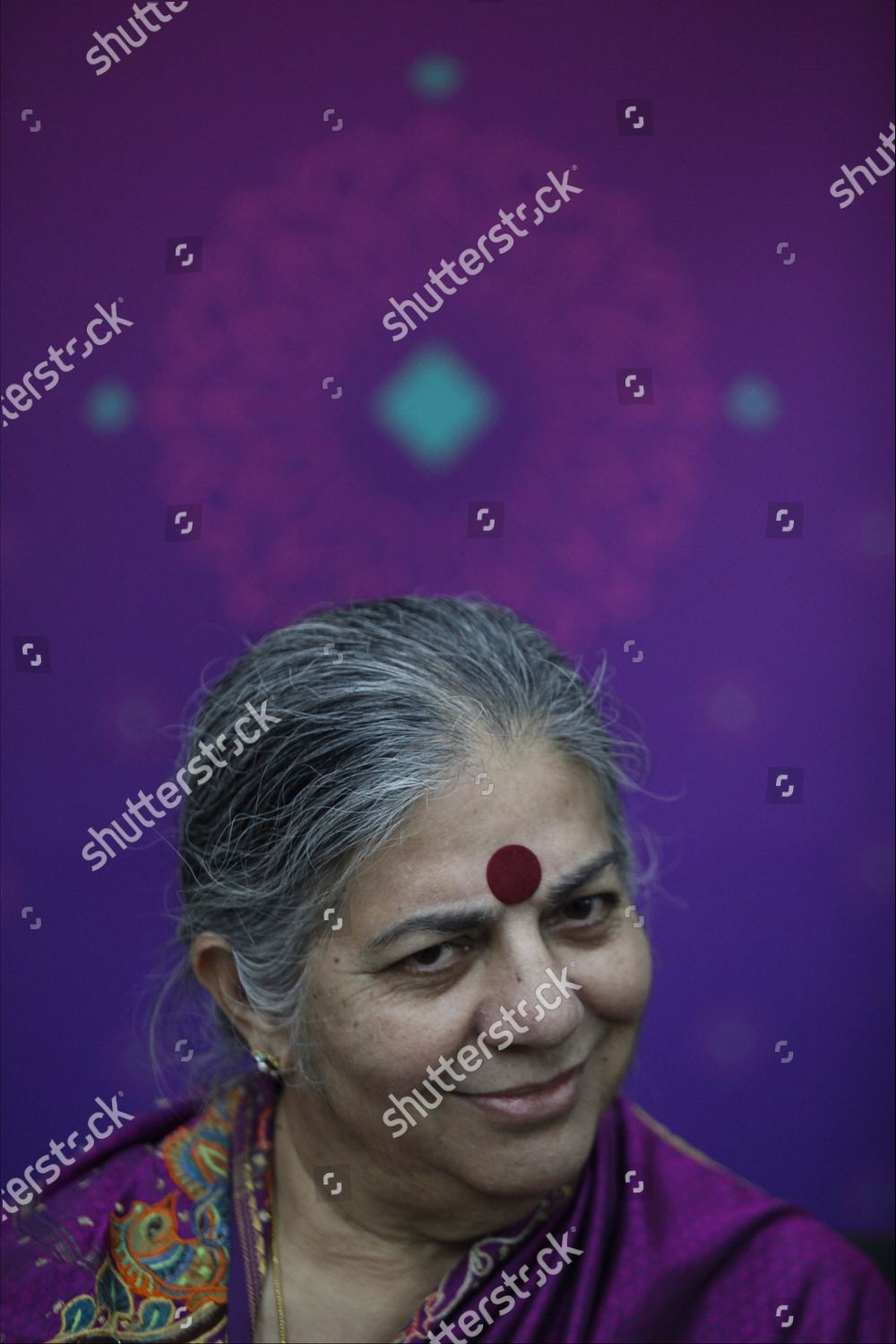 INDIAN ACTIVIST ECOLOGIST VANDANA SHIVA DURING Editorial Stock Photo ...