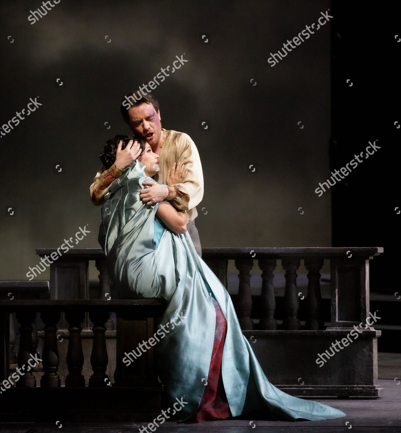 Soprano Anna Netrebko Tenor Francesco Meli Editorial Stock Photo ...