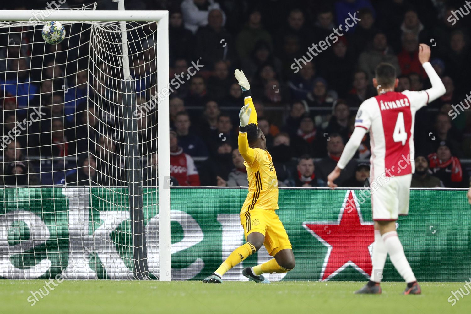 Ajax Goalkeeper Andre Onana Edson Alvarez Editorial Stock Photo - Stock ...