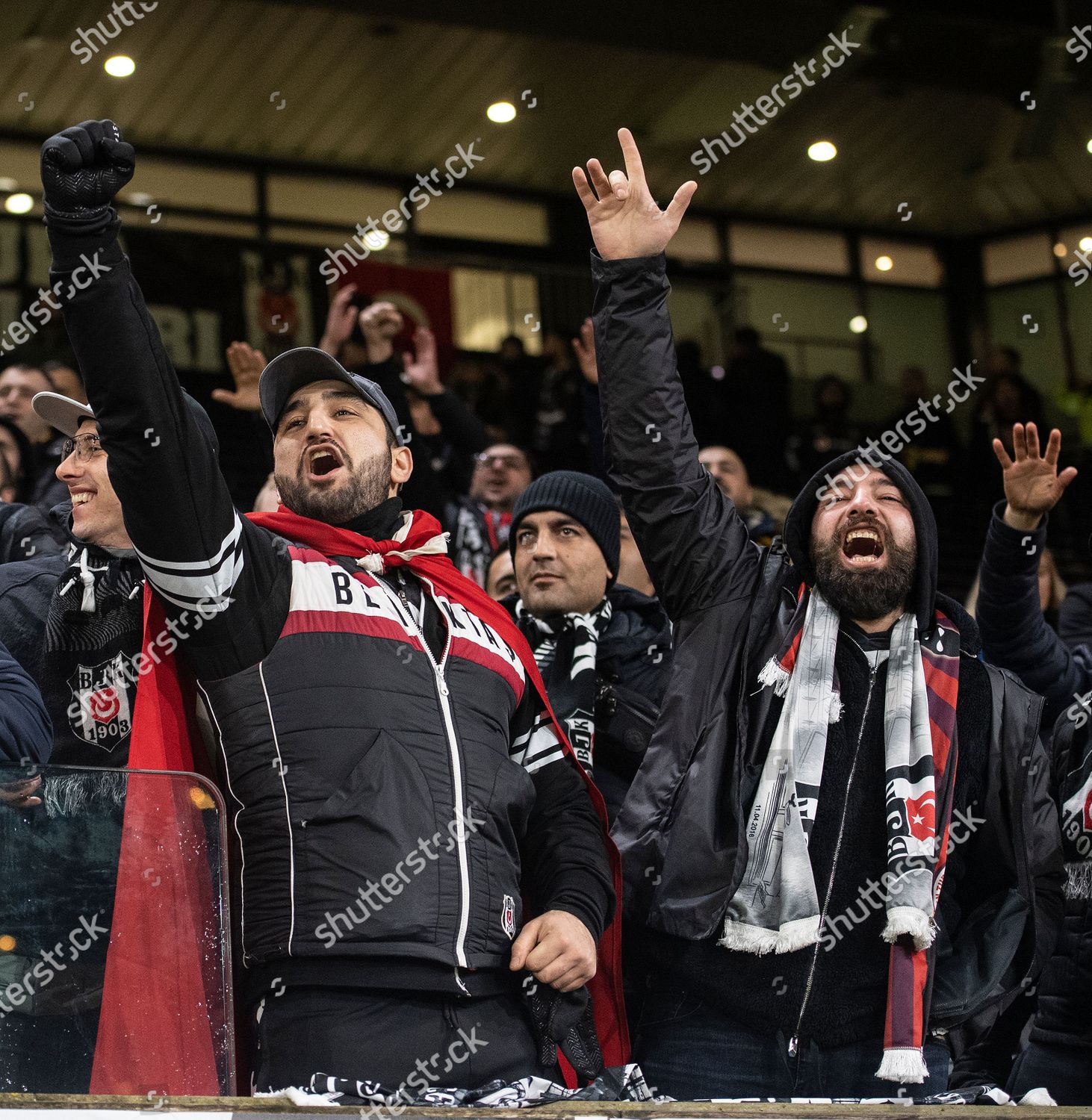 Besiktas Fans Sing Before Kick Off Editorial Stock Photo - Stock Image ...