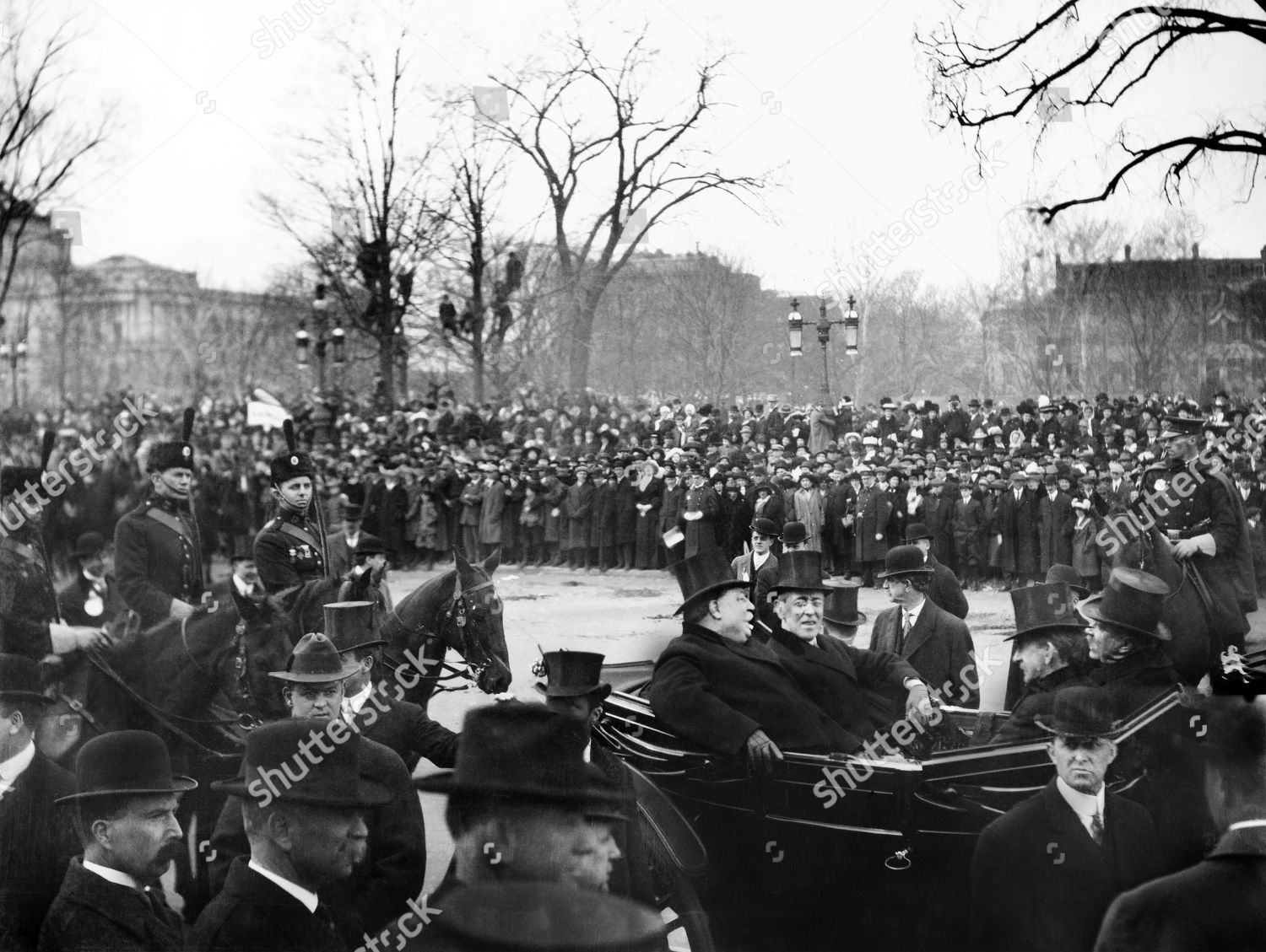 Woodrow Wilson William Howard Taft Arriving Editorial Stock Photo ...