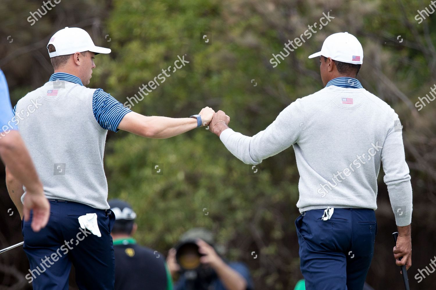 Justin Thomas Team Usa Tiger Woods Editorial Stock Photo - Stock Image ...