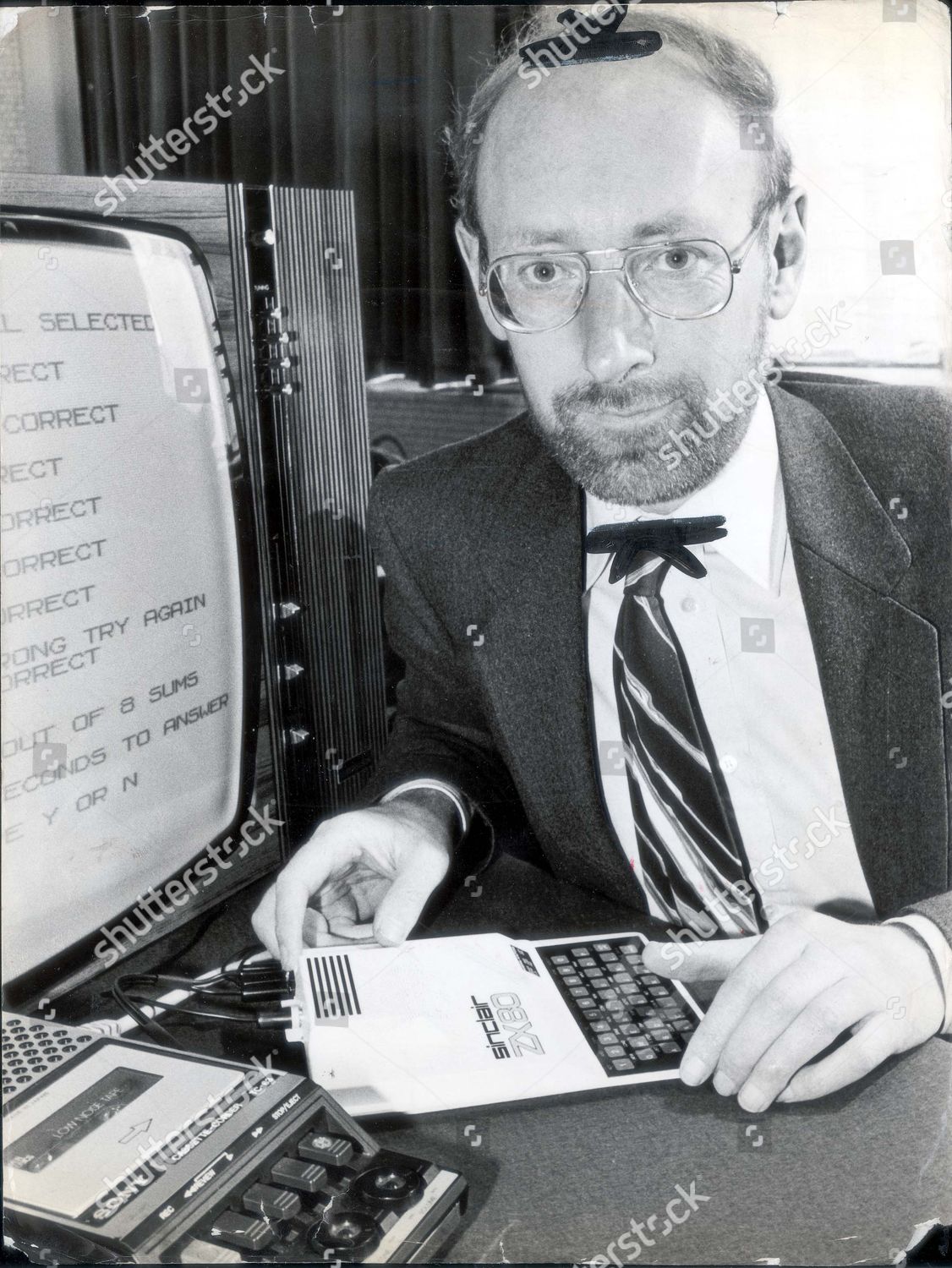 Sir Clive Sinclair Computer Genius Introduces Editorial Stock Photo ...