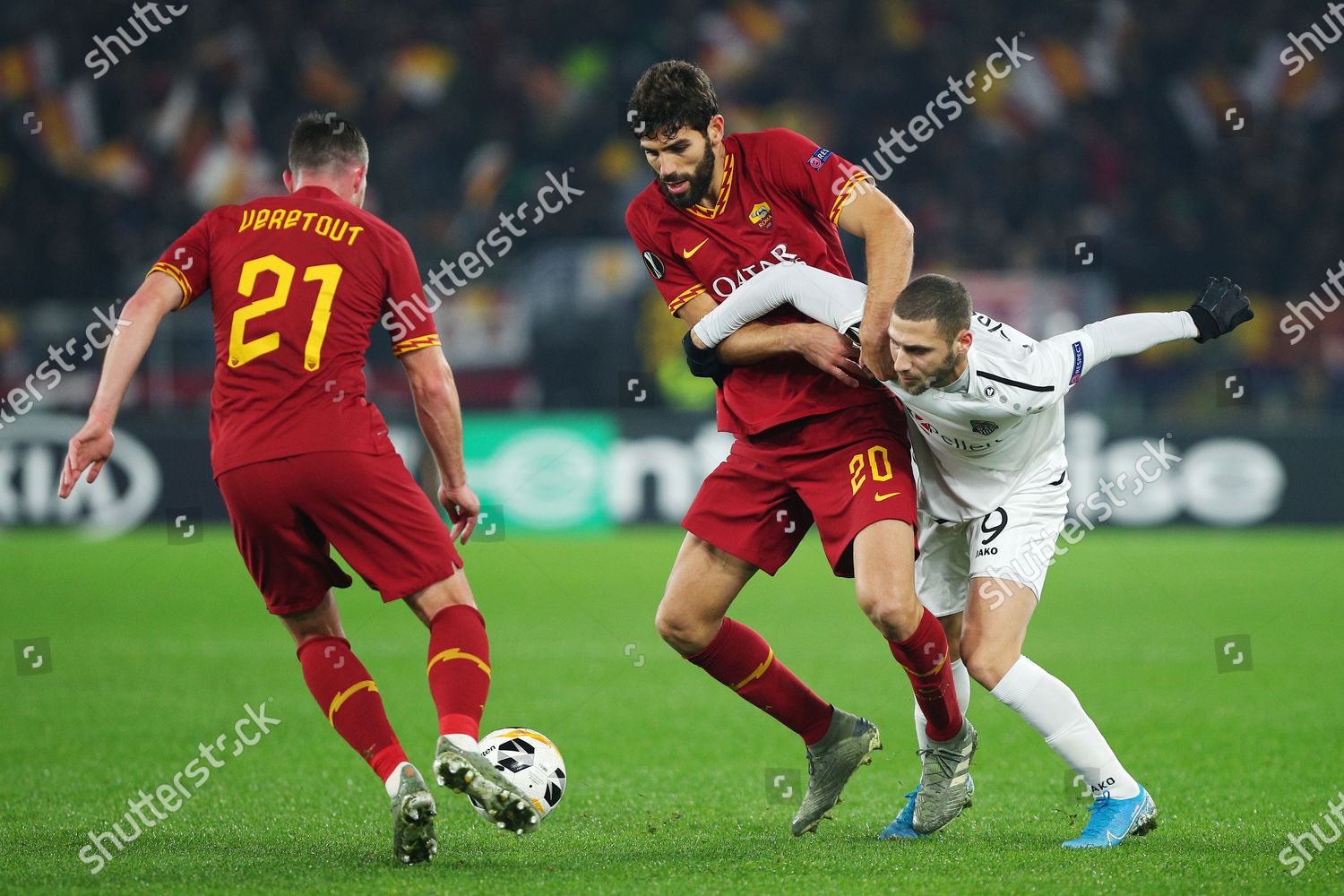 Federico Fazio Roma C Jordan Veretout Editorial Stock Photo - Stock ...