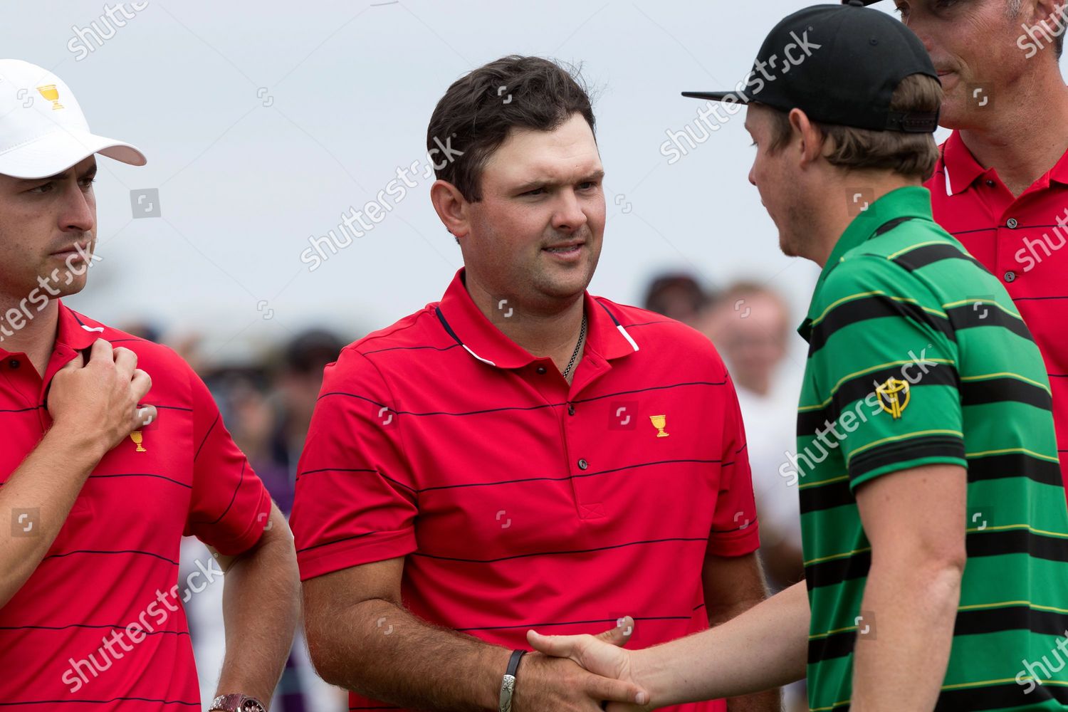 Patrick Reed Team Usa Shakes Cameron Editorial Stock Photo - Stock ...