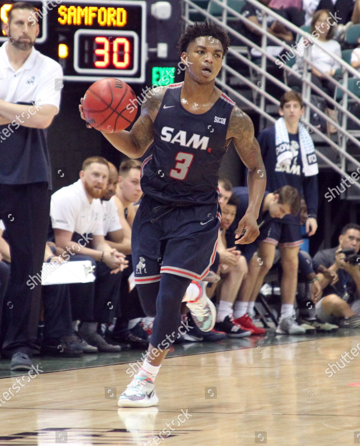Samford Bulldogs Guard Josh Sharkey 3 Editorial Stock Photo - Stock ...