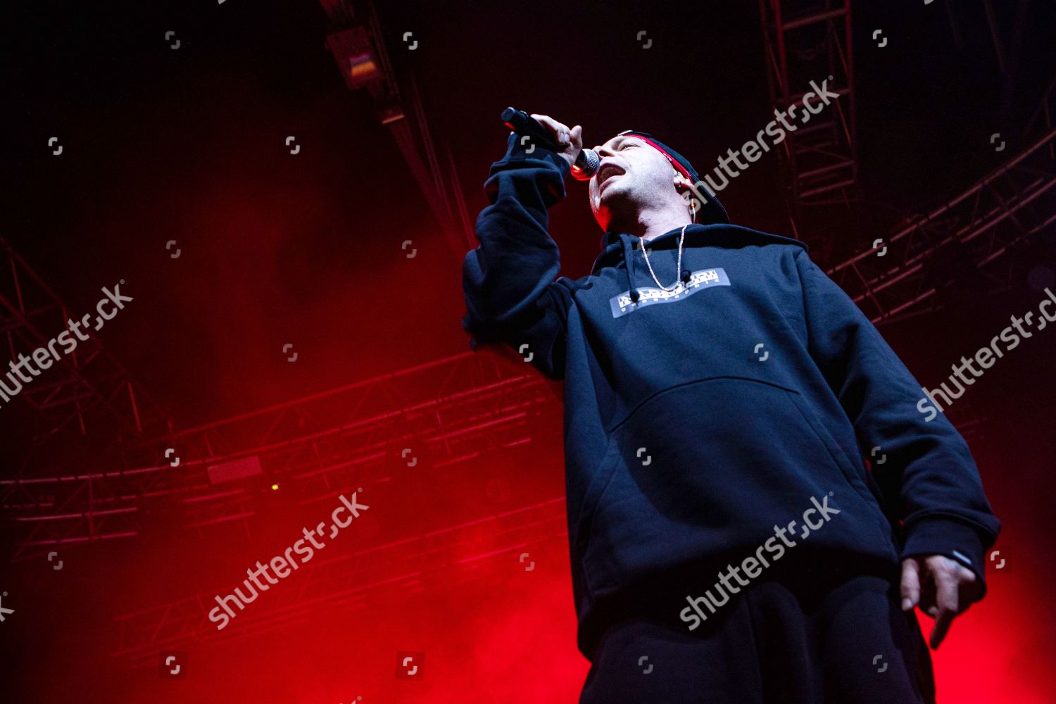 Italian Rapper Clementino Concert During Tarantelle Editorial Stock ...