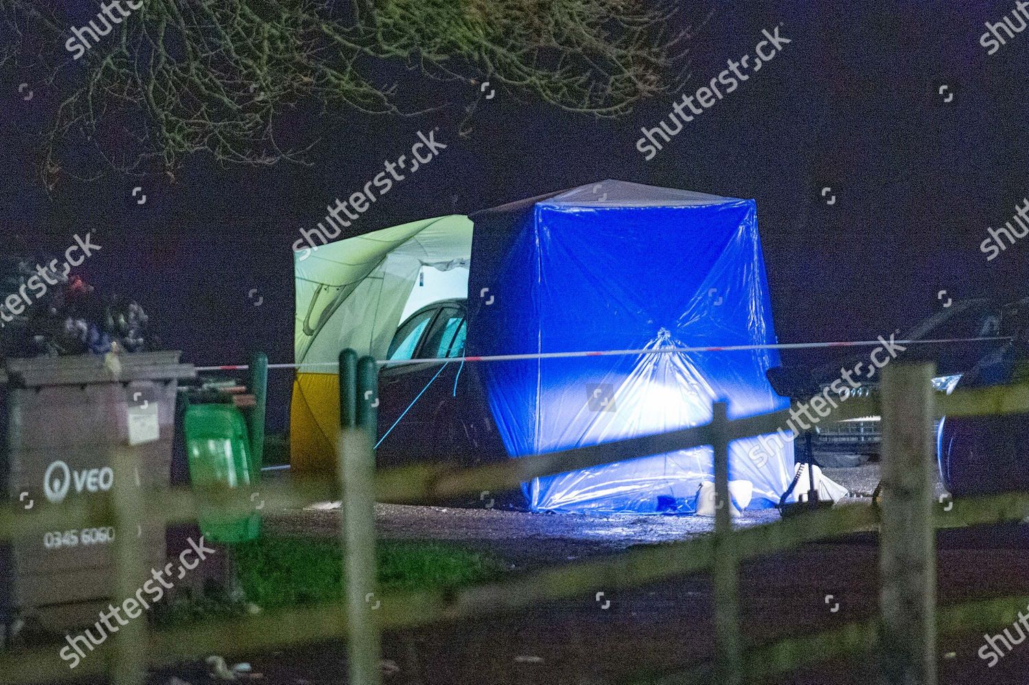 Police Forensic Tents Placed Over Victim Editorial Stock Photo - Stock ...