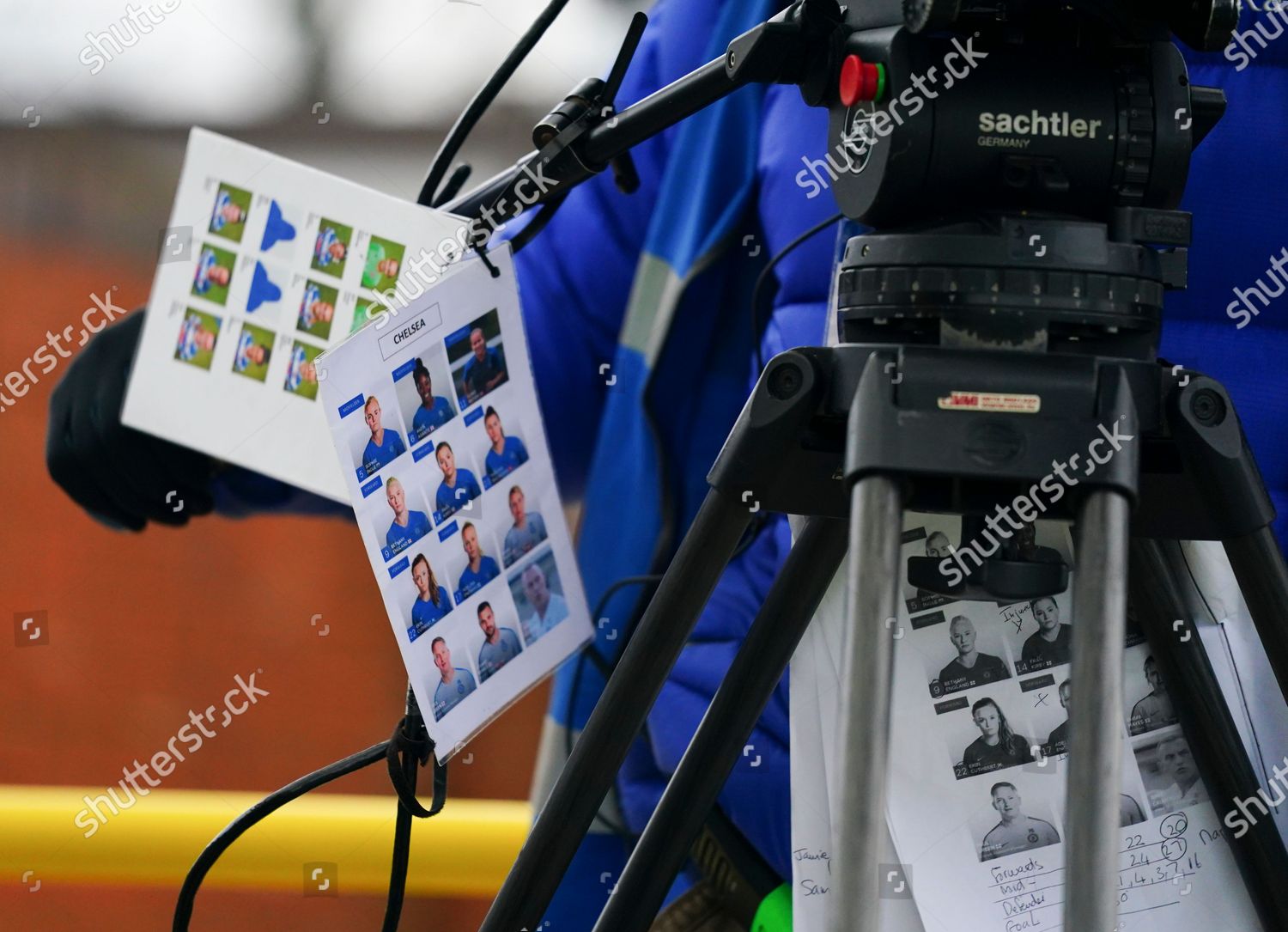 Television Cameraman Laminated Cards Headshots Both Editorial Stock ...