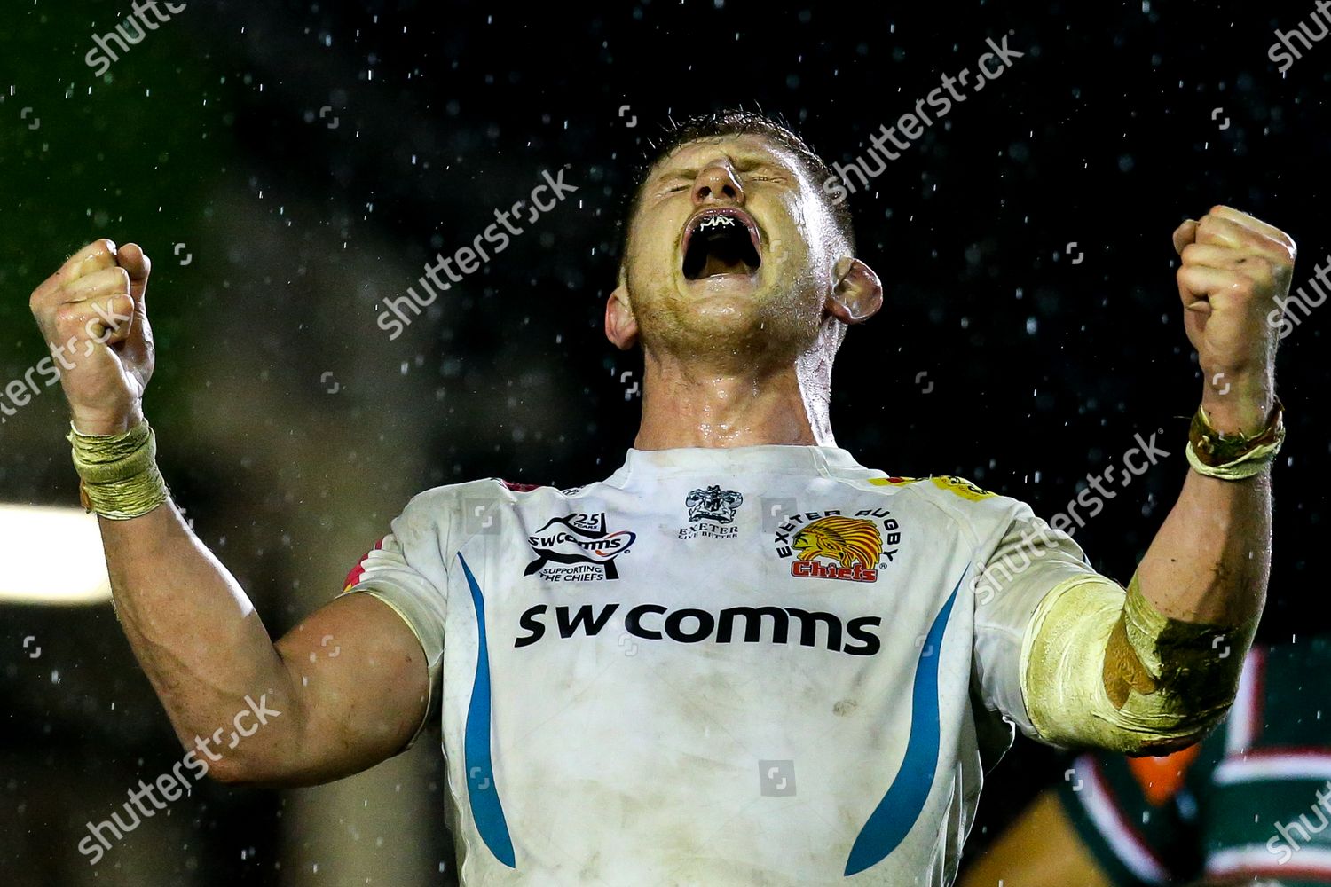 Jacques Vermeulen Exeter Chiefs Celebrates Victory Editorial Stock ...