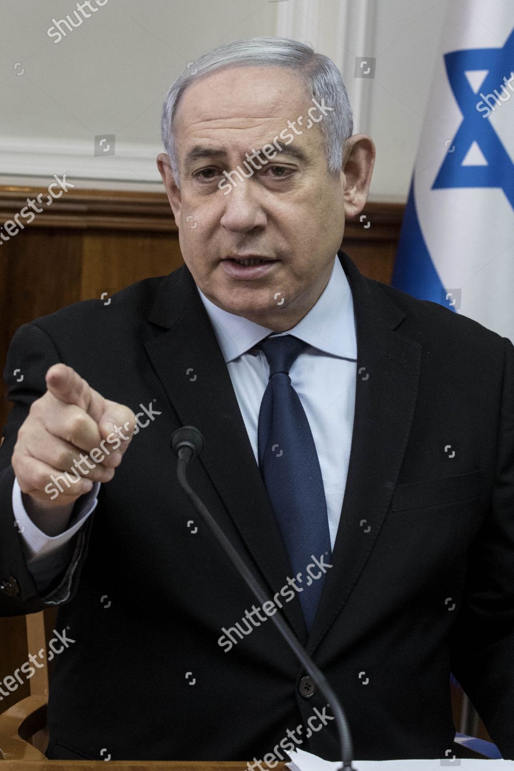 Israeli Prime Minister Benjamin Netanyahu Heads Editorial Stock Photo ...