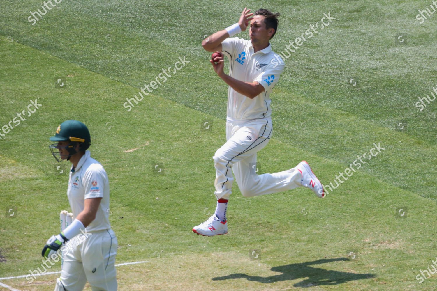 Trent Boult Bowling During Day 2 Editorial Stock Photo - Stock Image ...