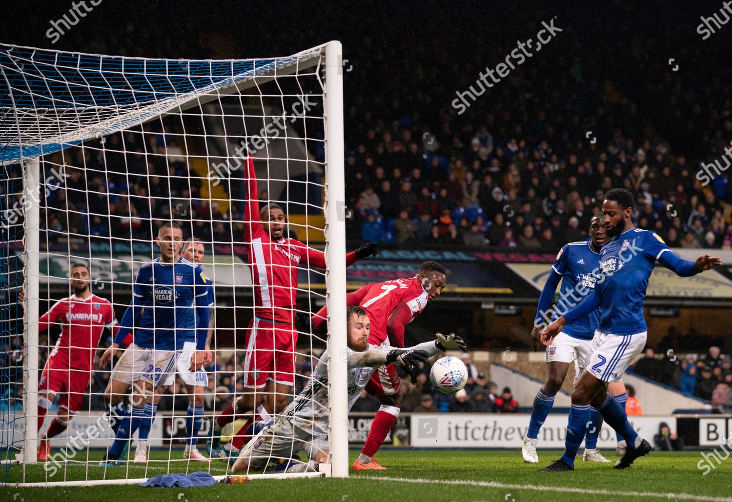 Ipswich Town Goalkeeper Will Norris Dives Editorial Stock Photo - Stock ...