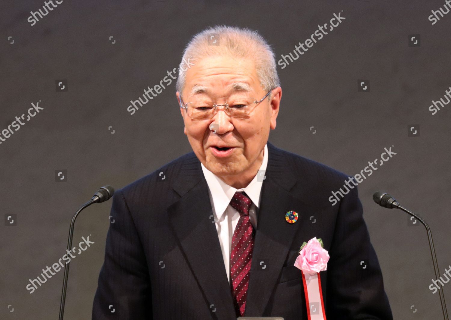 Japans Largest Business Group Keidanren Chairman Editorial Stock Photo ...