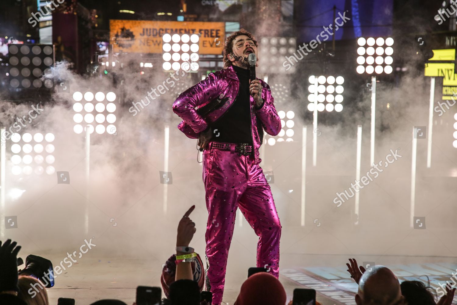 American Singer Post Malone Performs During Editorial Stock Photo ...