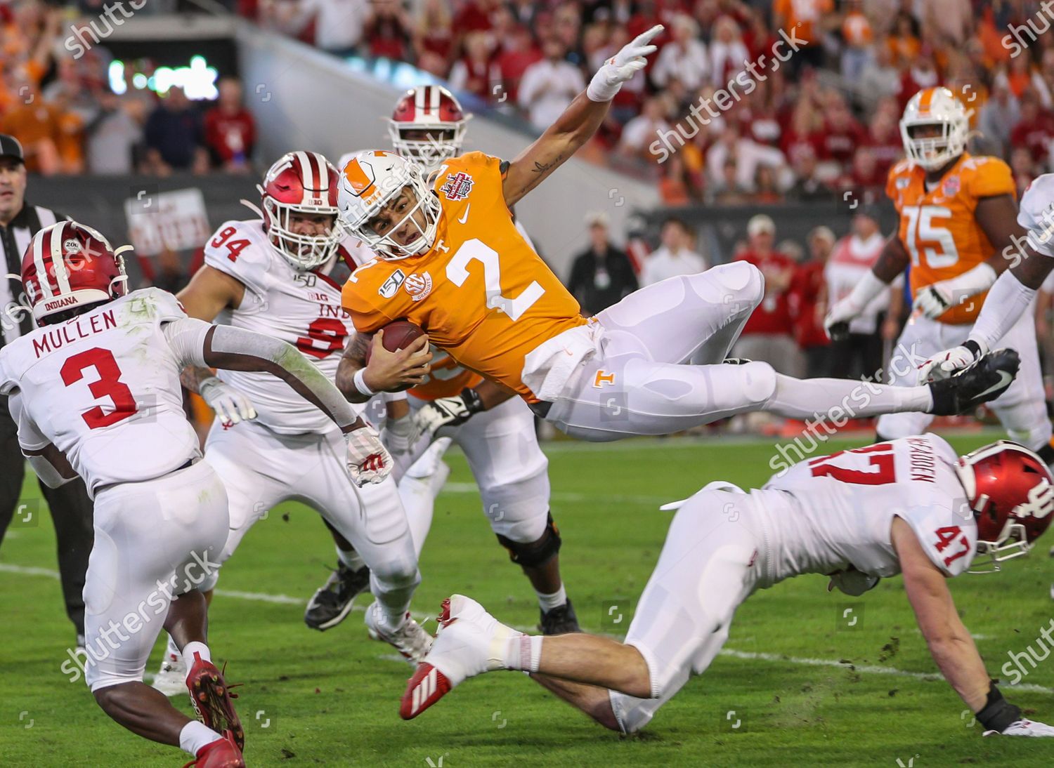 Tennessee Qb Jarrett Guarantano 2 Flipped Editorial Stock Photo - Stock ...