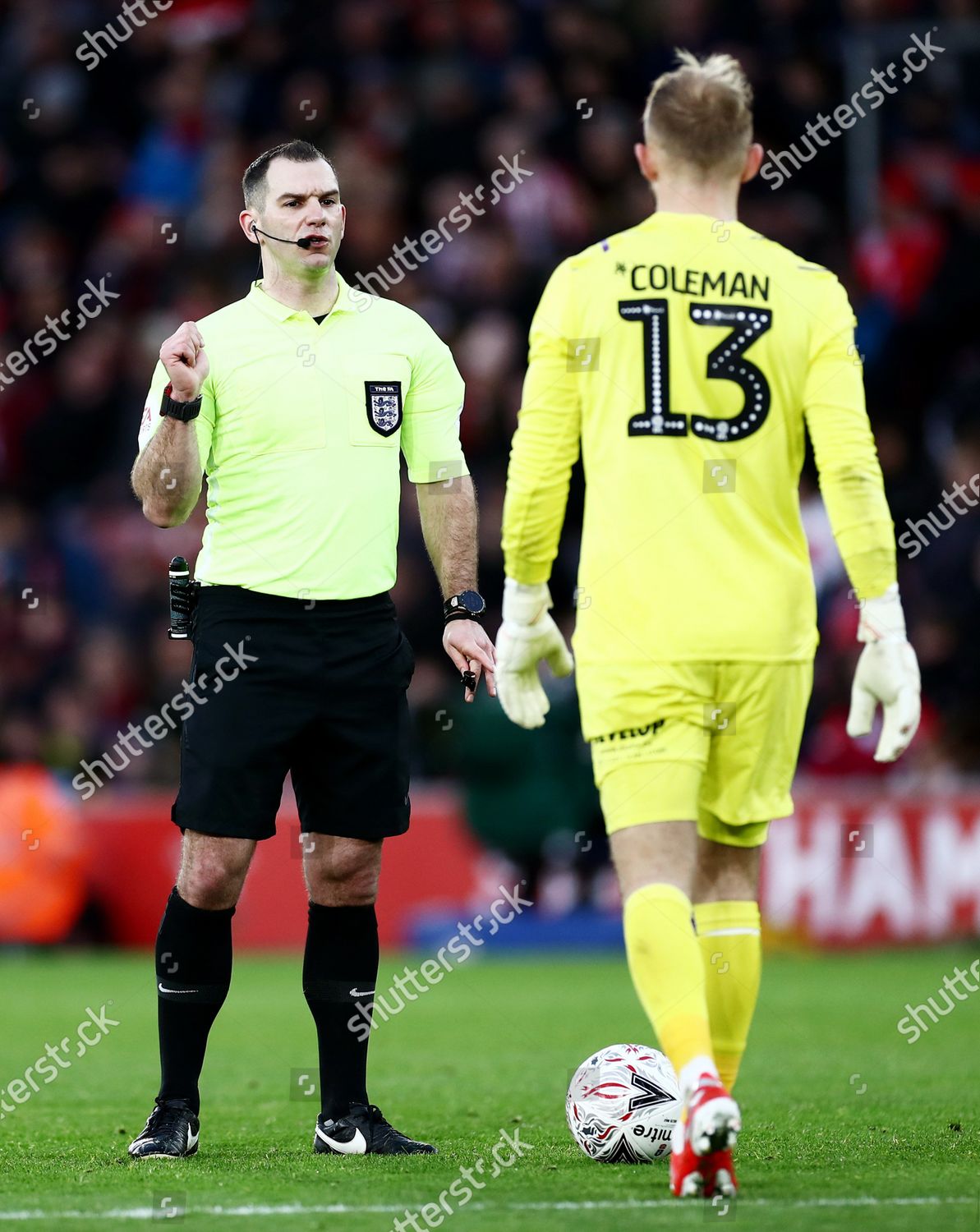 Referee Tim Robinson Speaks Joel Coleman Editorial Stock Photo - Stock ...