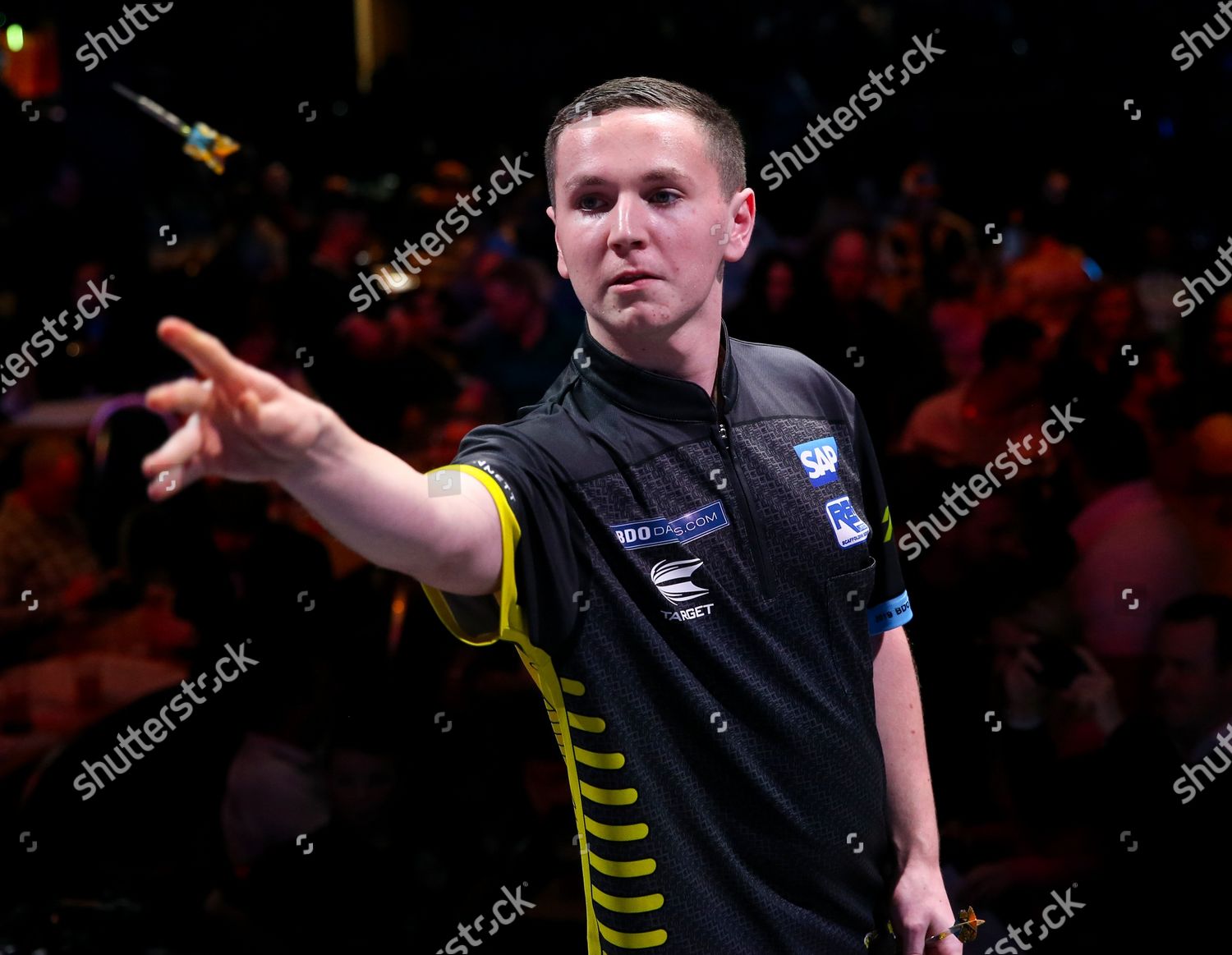 Leighton Bennett During Bdo World Professional Editorial Stock Photo ...