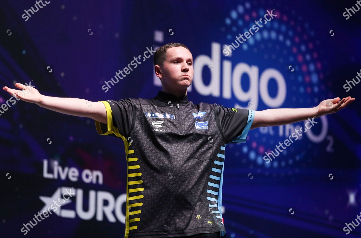 Leighton Bennett During Bdo World Professional Editorial Stock Photo ...