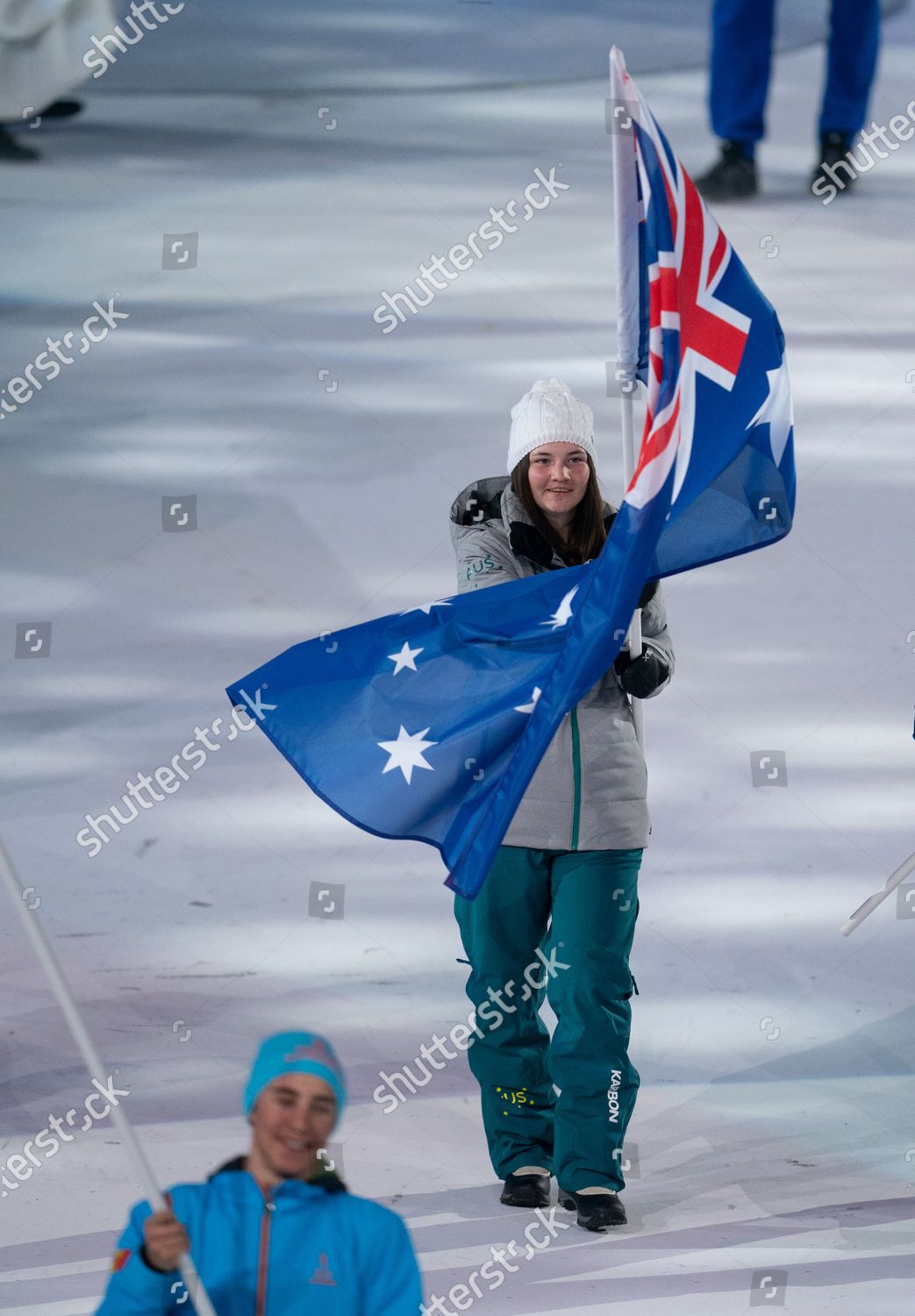 Zoe Flag Bearer Australia Walking During Editorial Stock Photo - Stock ...