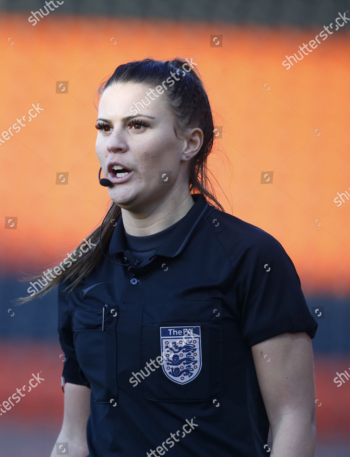 London England Referee Lucy Oliver During Editorial Stock Photo - Stock ...