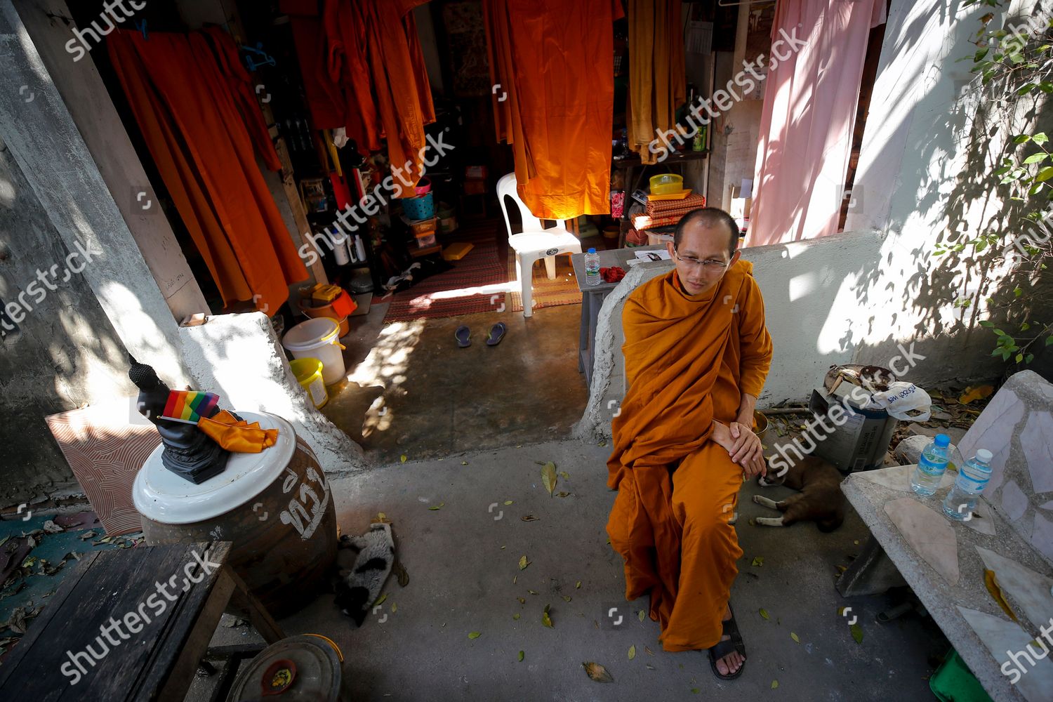 Proabortion Lgbt Rights Advocate Buddhist Monk Editorial Stock Photo ...