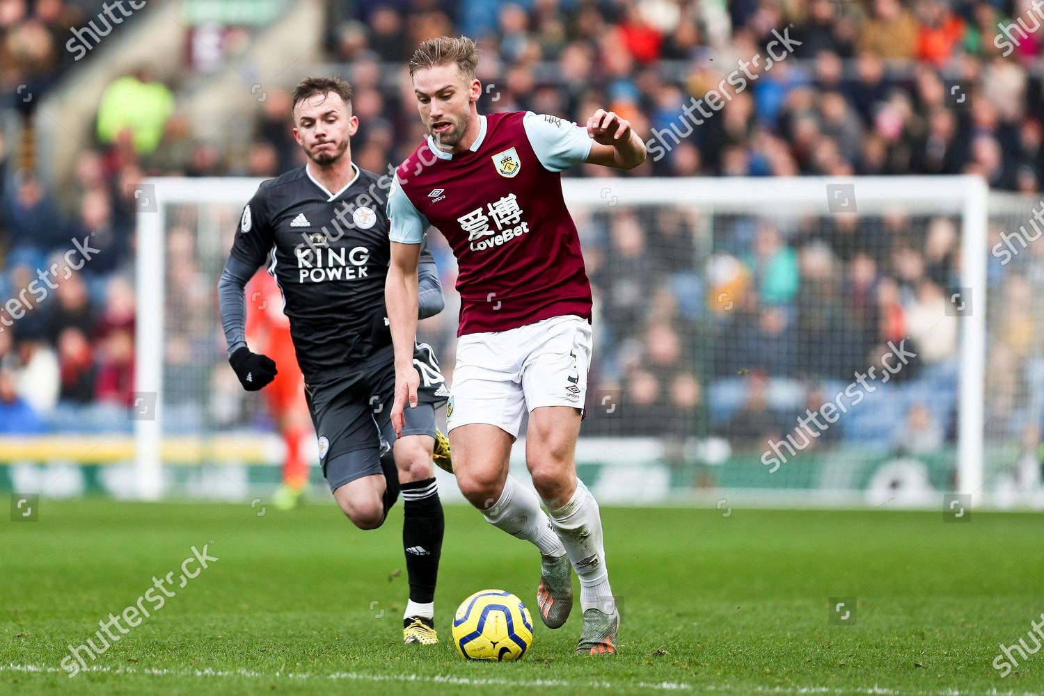 Burnley Defender Charlie Taylor Action During Editorial Stock Photo ...