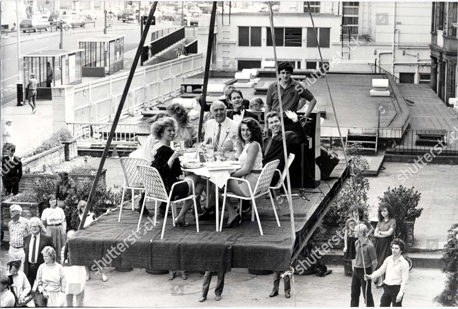 Demonstrations 1983 Crane Protest By Pizza Editorial Stock Photo ...