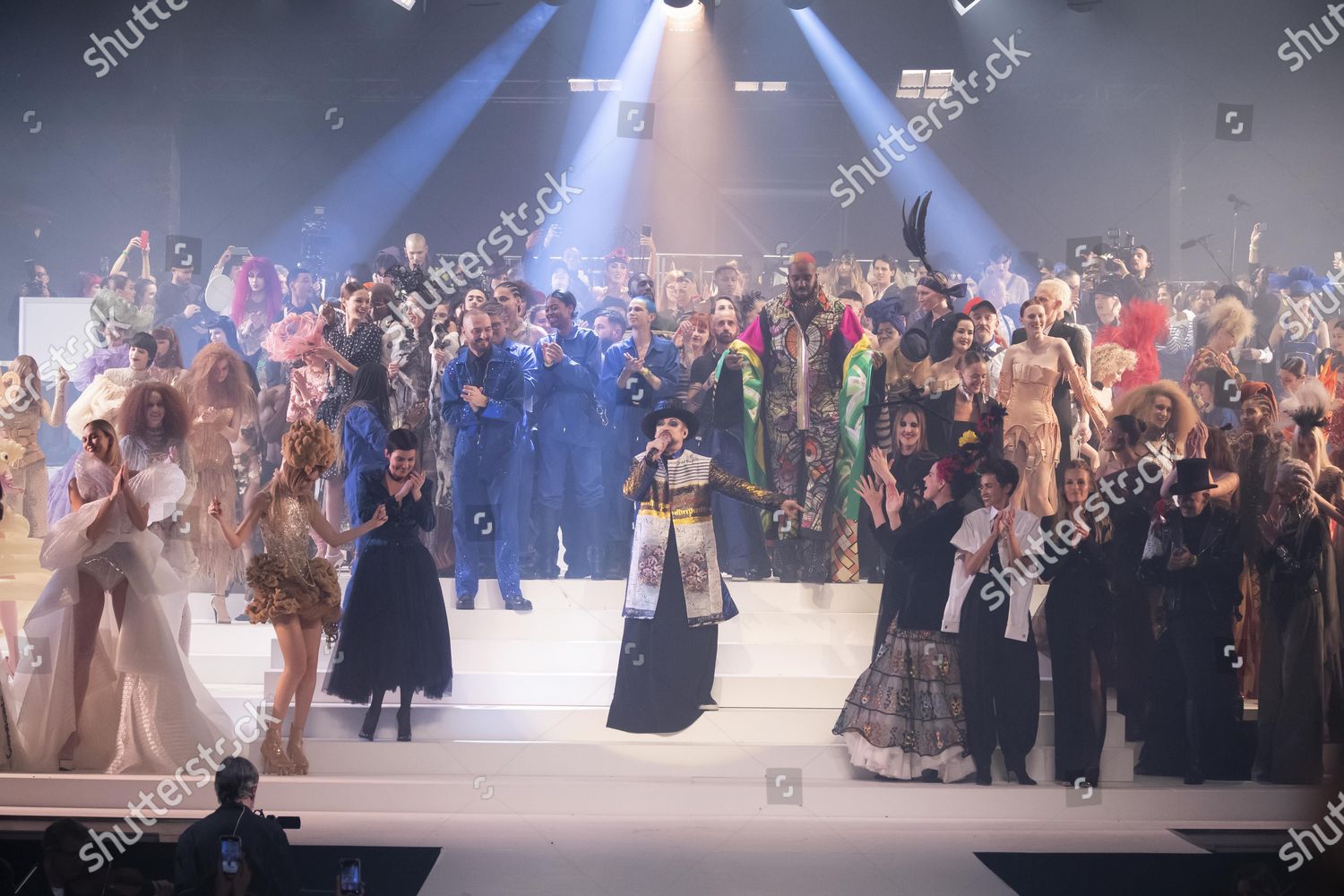 Boy George Models On Catwalk Editorial Stock Photo - Stock Image ...