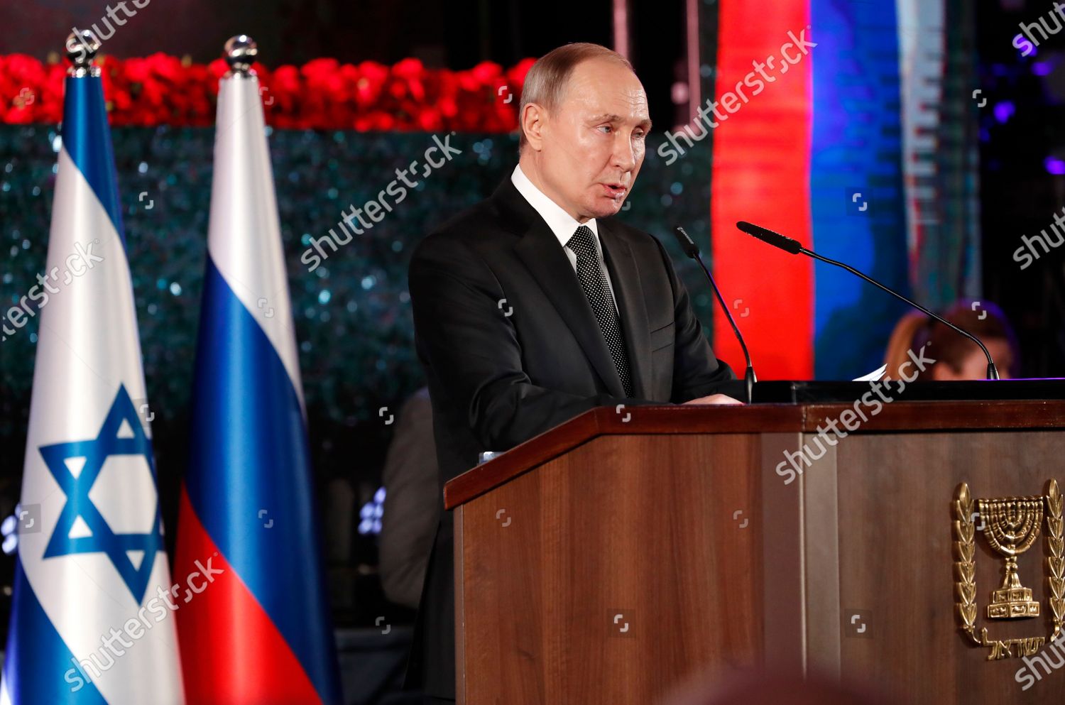 Russian President Vladimir Putin Delivers Speech Editorial Stock Photo ...