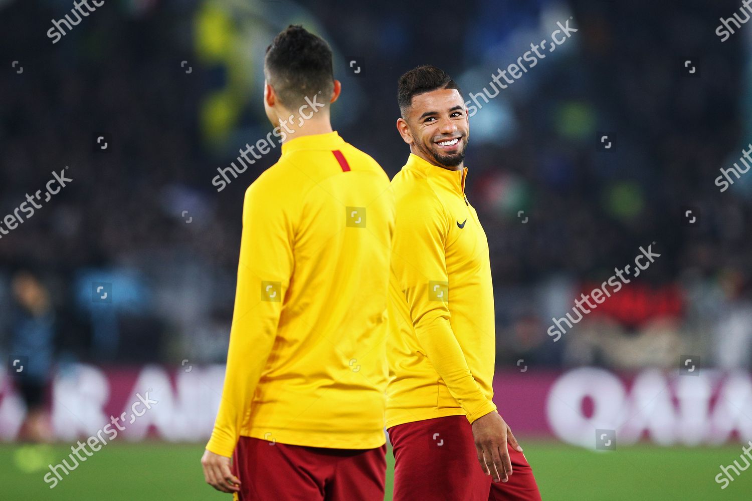 Juan Jesus Roma Reacts During Warm Editorial Stock Photo - Stock Image ...