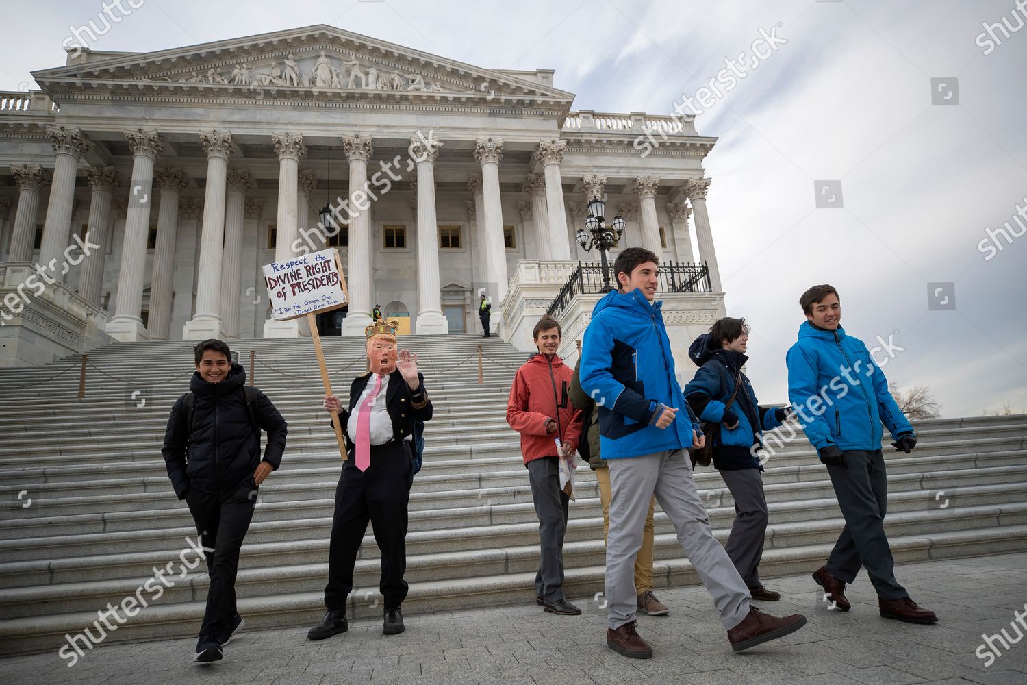 DAVID BARROWS WEARS DONALD TRUMP MASK Editorial Stock Photo - Stock ...