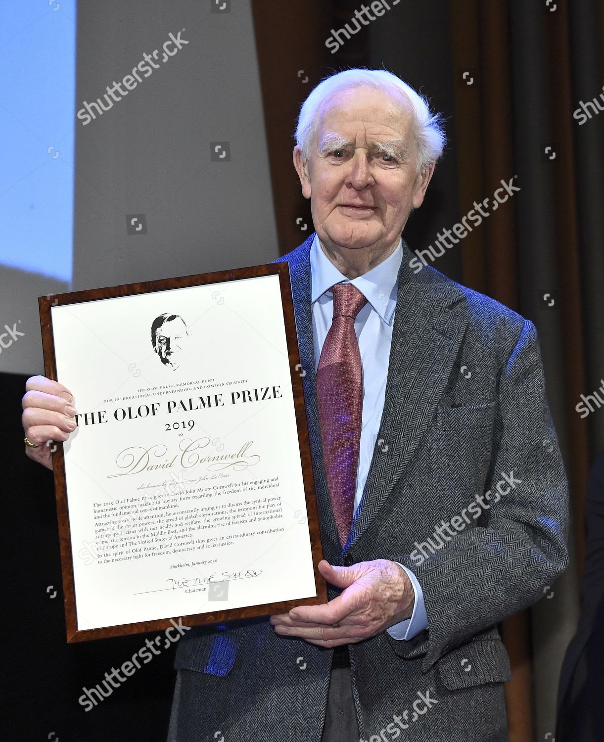 Awarded Author David Cornwell Pseudonym John Editorial Stock Photo ...
