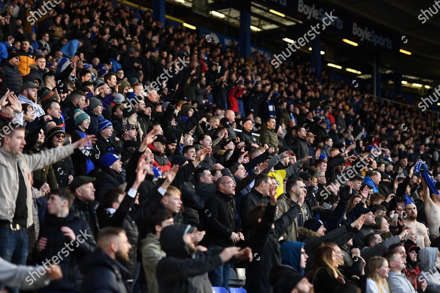 Birmingham City Fans Celebrate Editorial Stock Photo - Stock Image ...