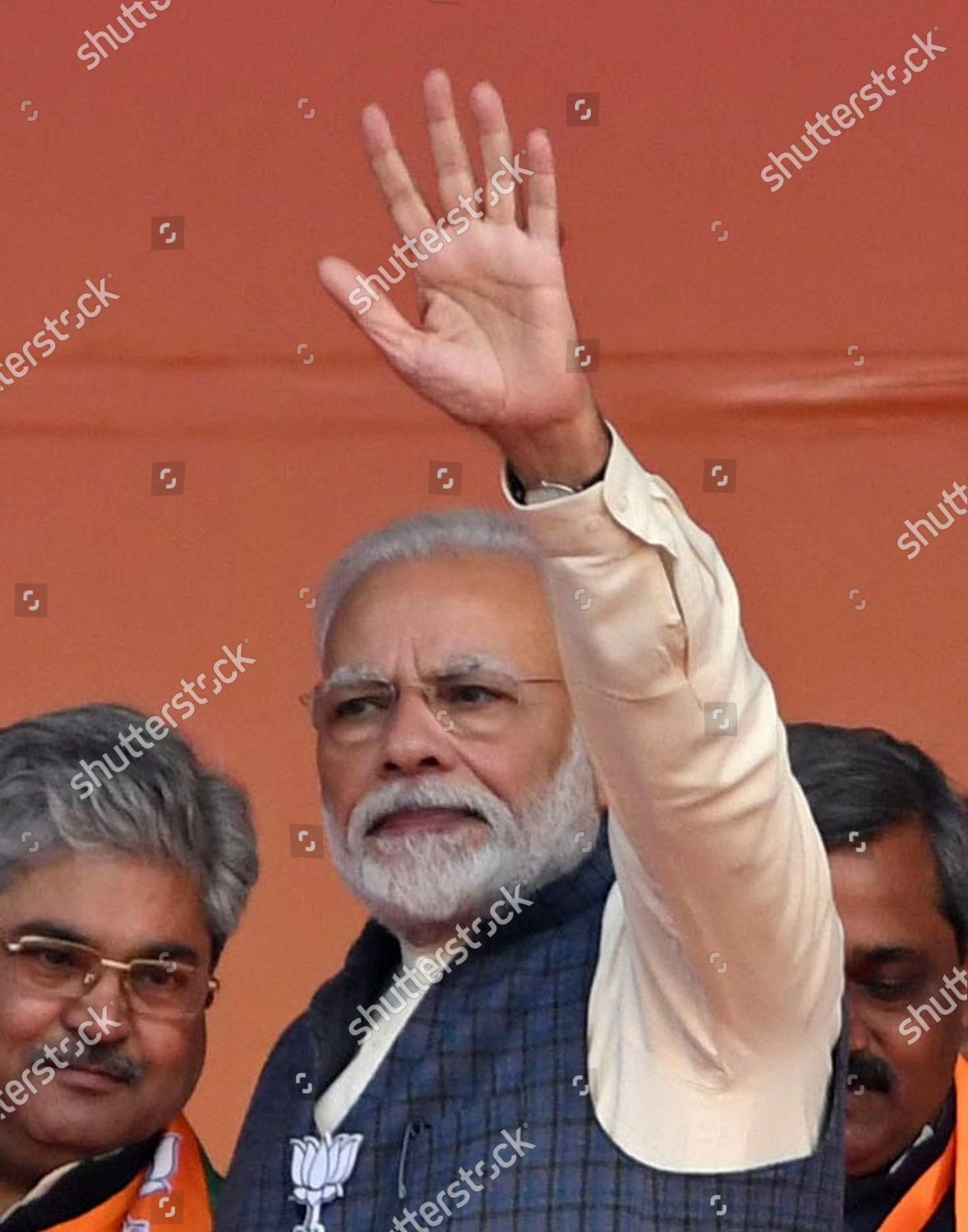 Indian Prime Minister Narendra Modi Waves Editorial Stock Photo - Stock ...