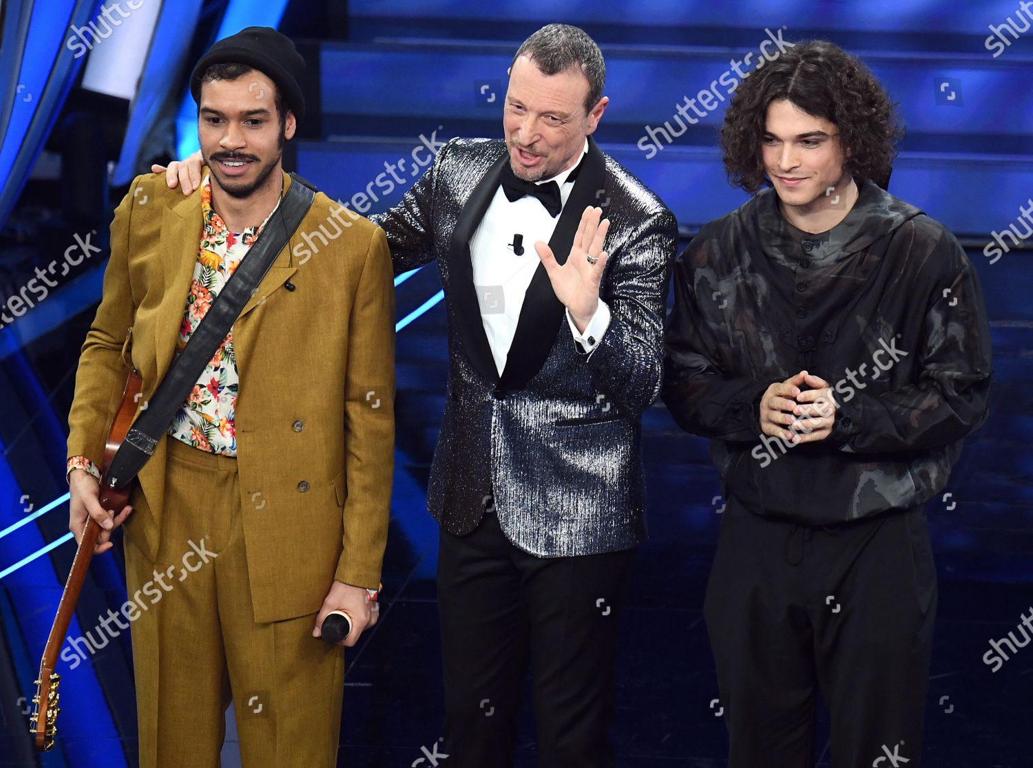 Italian Singers Fadi L Italian Sanremo Editorial Stock Photo - Stock ...