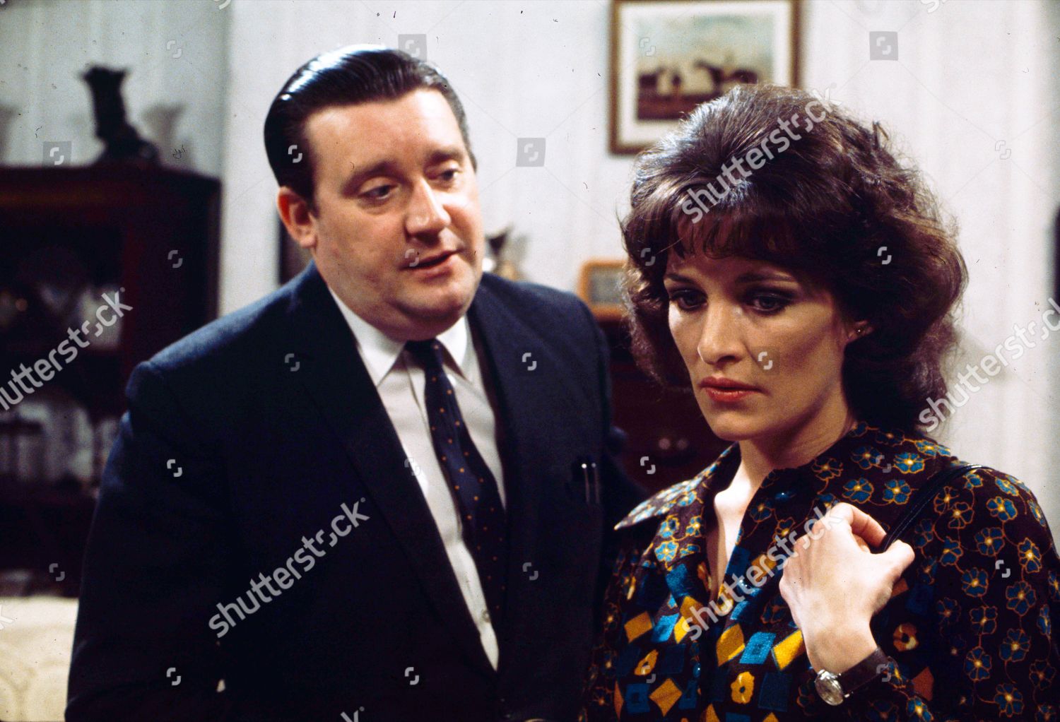 Bryan Mosley Alf Roberts Rachel Davies Editorial Stock Photo - Stock ...
