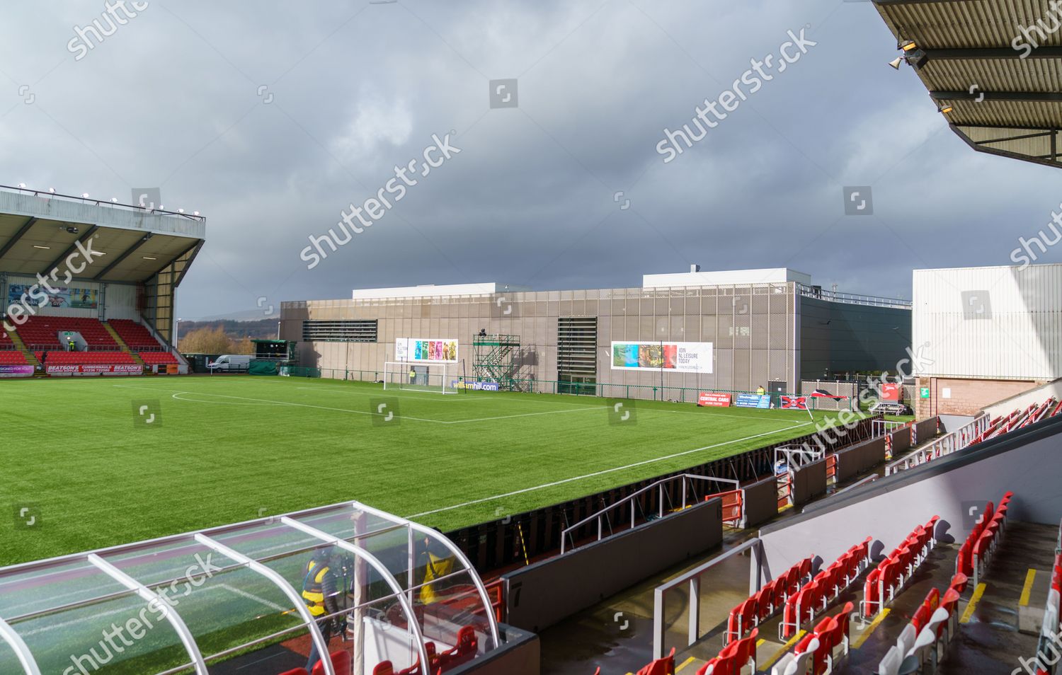 View Broadwood Stadium Home Clyde Football Editorial Stock Photo ...