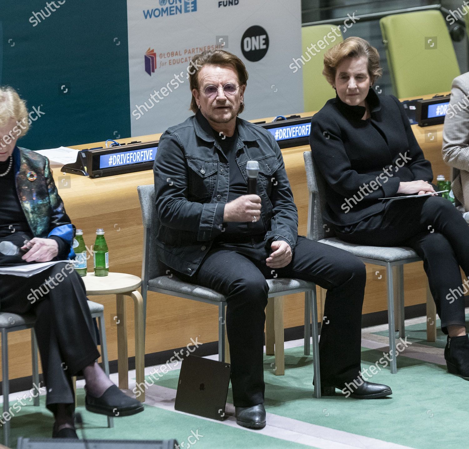 Bono Speaks Highlevel Event Call Action Editorial Stock Photo - Stock ...